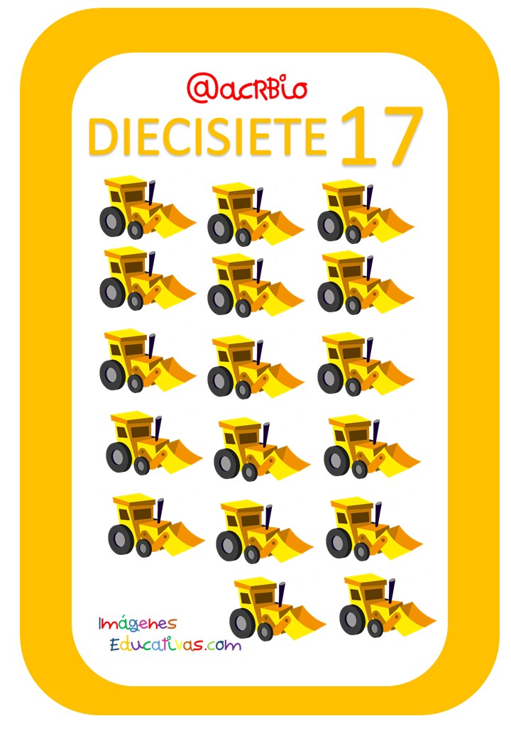 Cartas juguetes números (17) - Imagenes Educativas