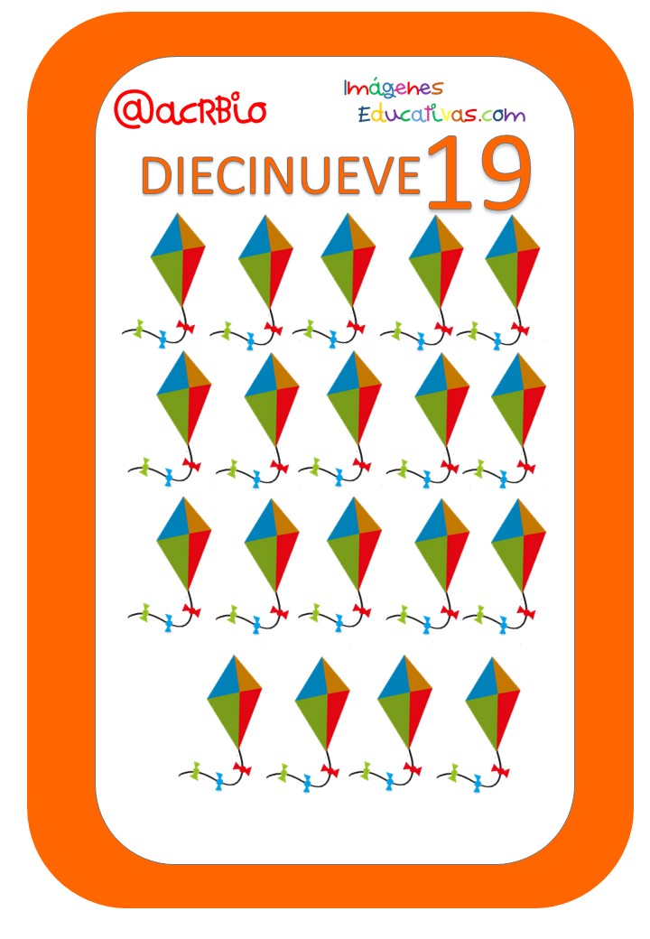 Cartas juguetes números (19) - Imagenes Educativas