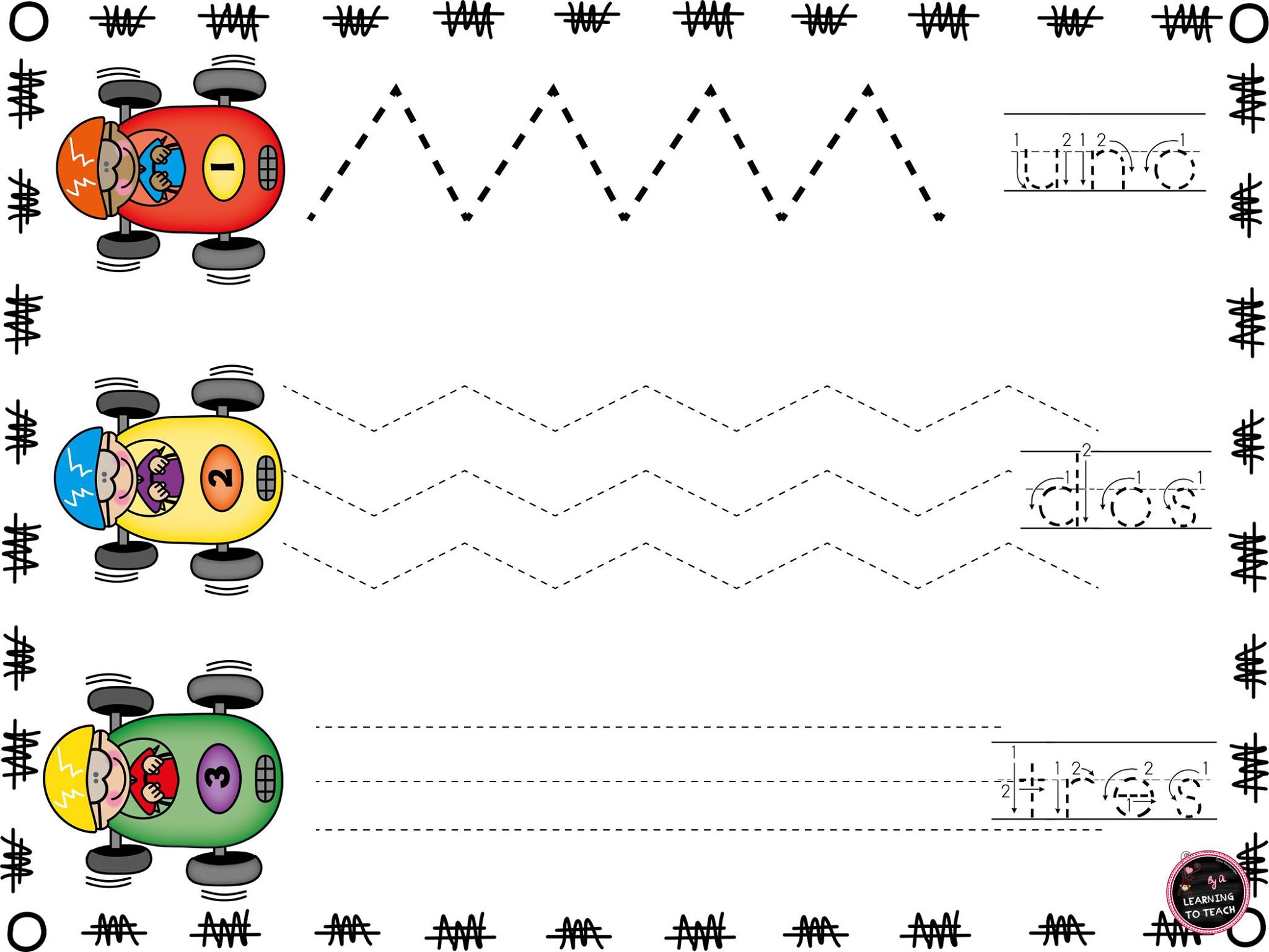 Grafomotricidad números (1) - Imagenes Educativas