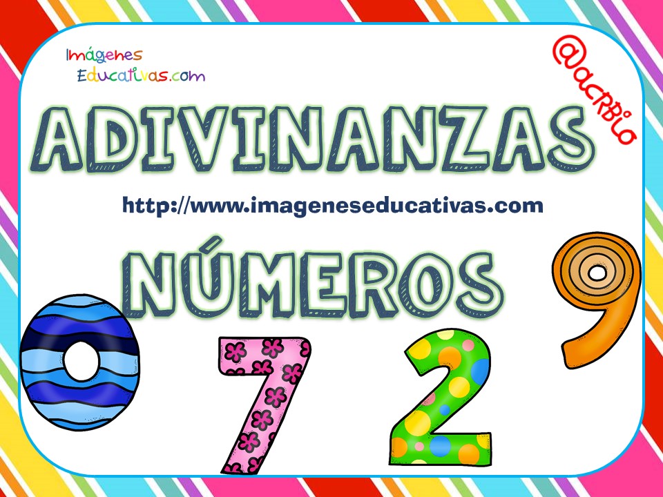 Adivinanzas de números (1) - Imagenes Educativas