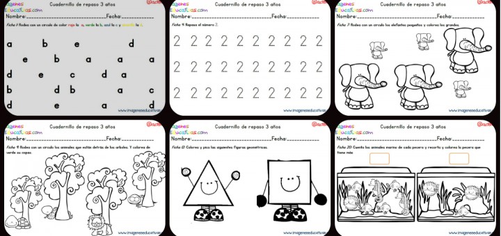 Fichas para aprender a contar con dibujos de animales y comidas ...