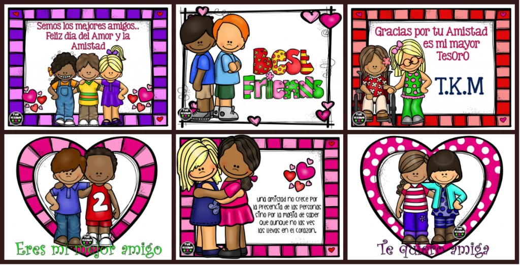 Tarjetas día del amor y de la amistad Portada - Imagenes Educativas
