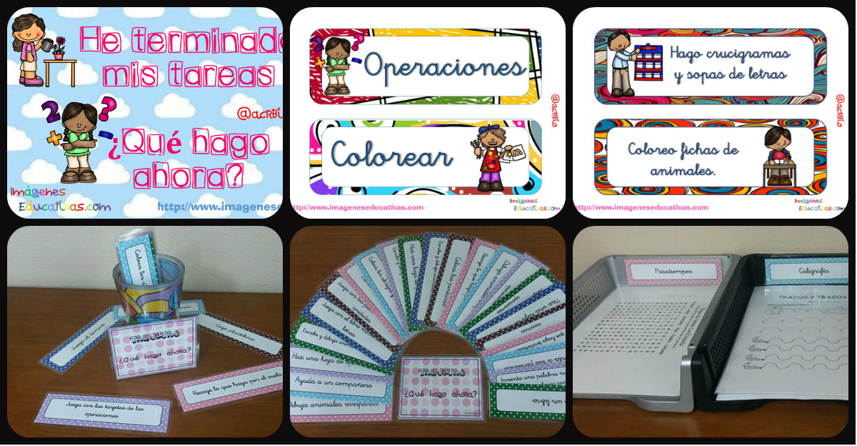 Tarjetas he terminado mis tareas Que hago ahora Portada - Imagenes ...