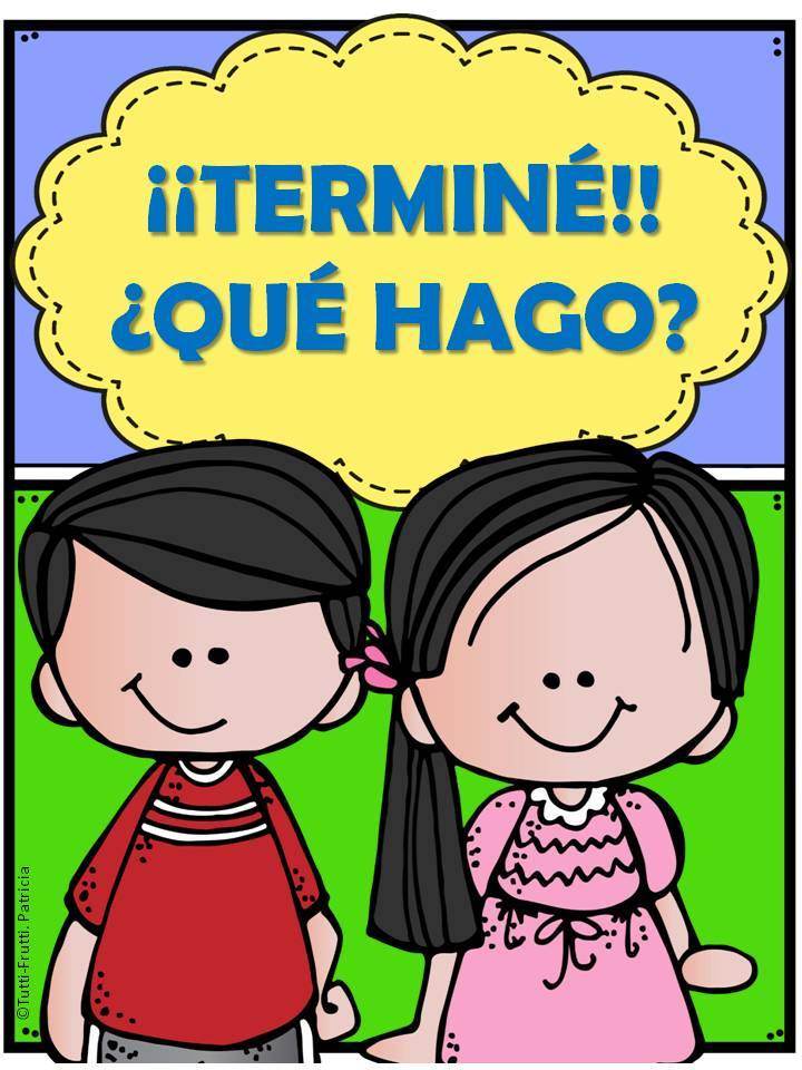 Terminé que hago (1) - Imagenes Educativas