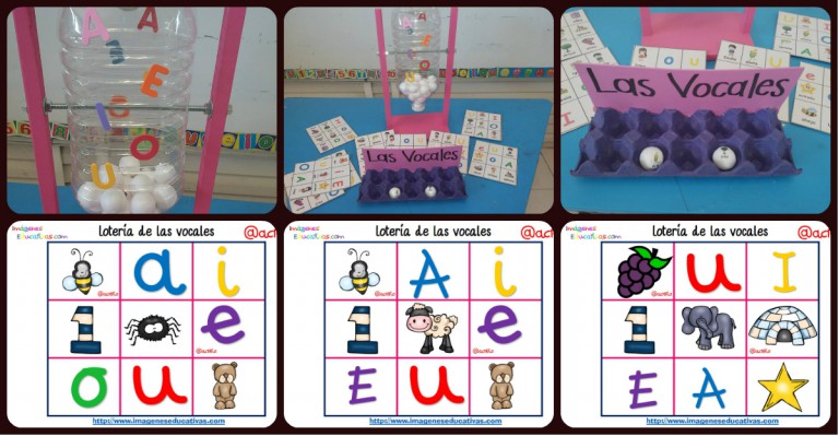 Lotería Bingo de las vocales, una idea genial - Imagenes Educativas