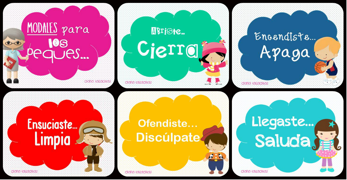 Modales Para Niños Imprimibles