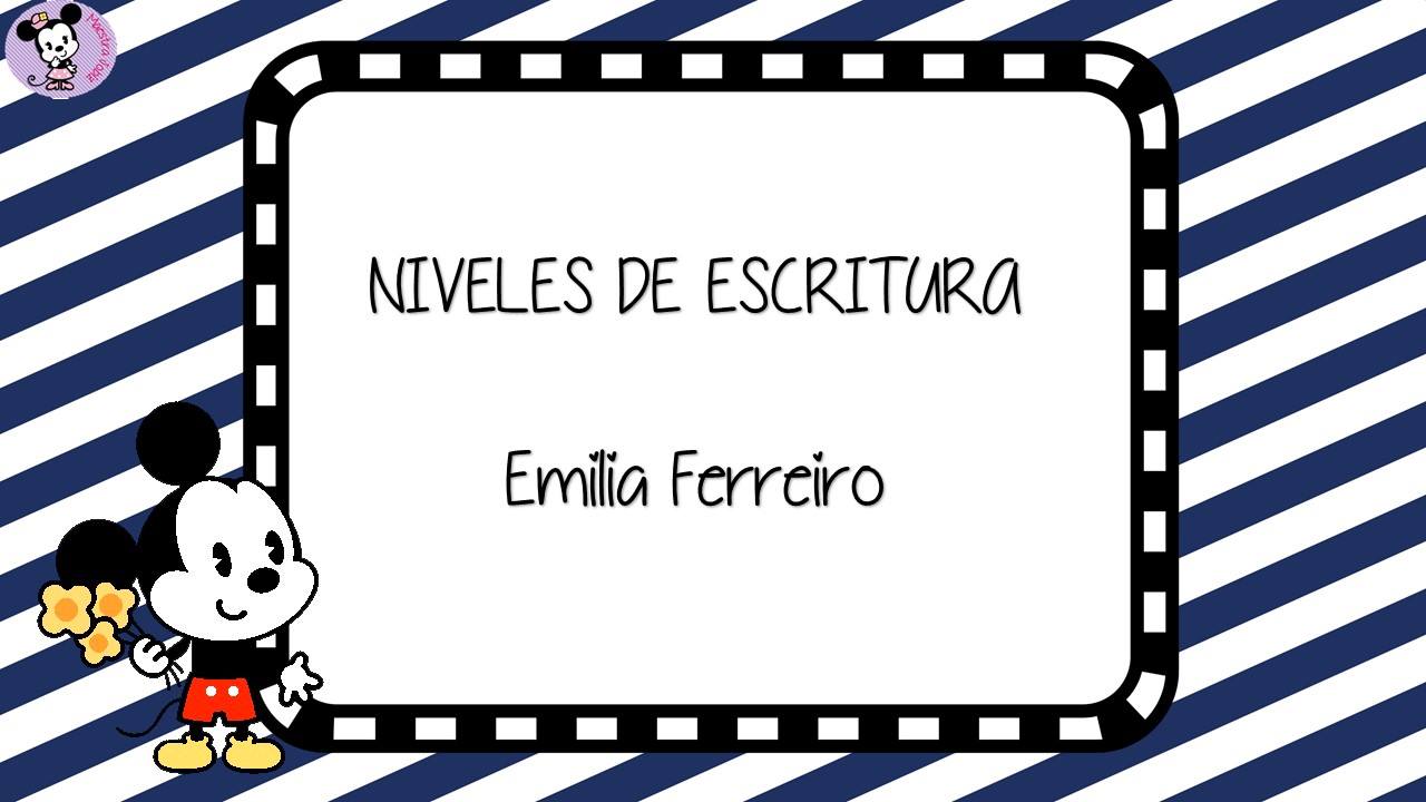 Niveles De Escritura De Emilia Ferreiro Imagenes Educativas