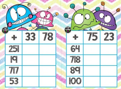 Súper bingos de sumas - Imagenes Educativas