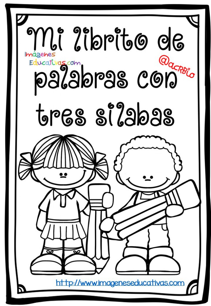 Mi librito de palabras tres silabas (1) - Imagenes Educativas