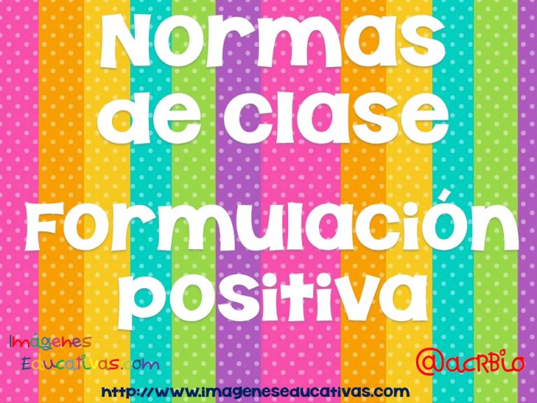 Normas de clase 2016-2017 arcoiris (1) - Imagenes Educativas
