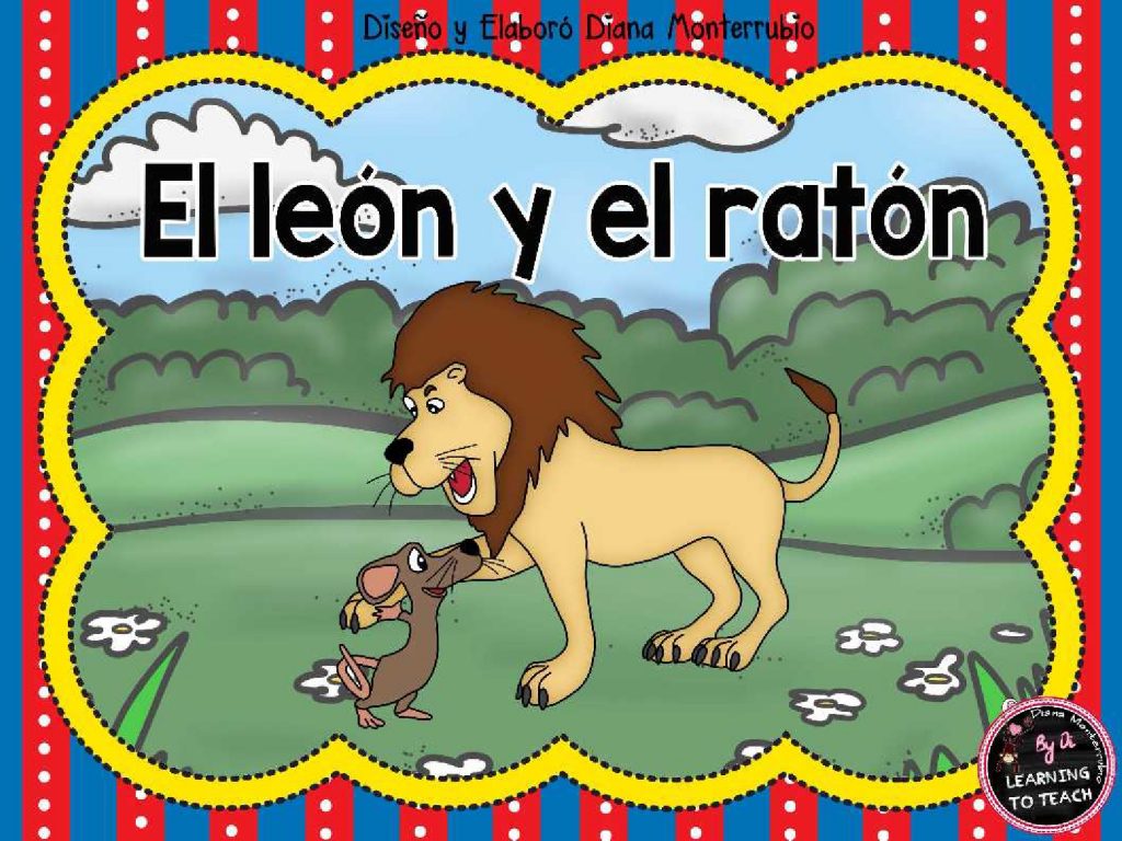 Fábulas para niños. El león y el ratón EN IMÁGENES