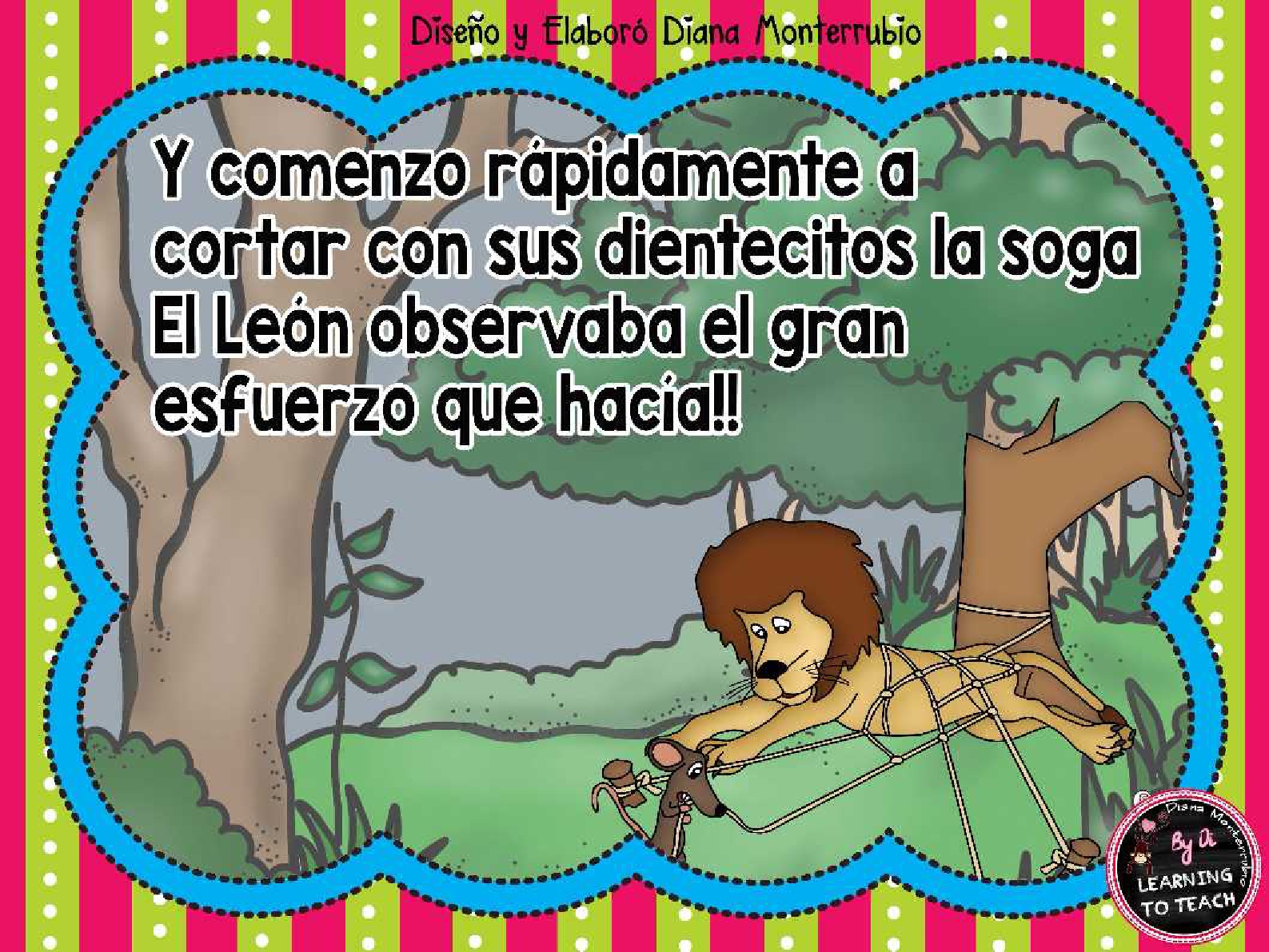El Leon Y El Raton Fabula 10 Imagenes Educativas