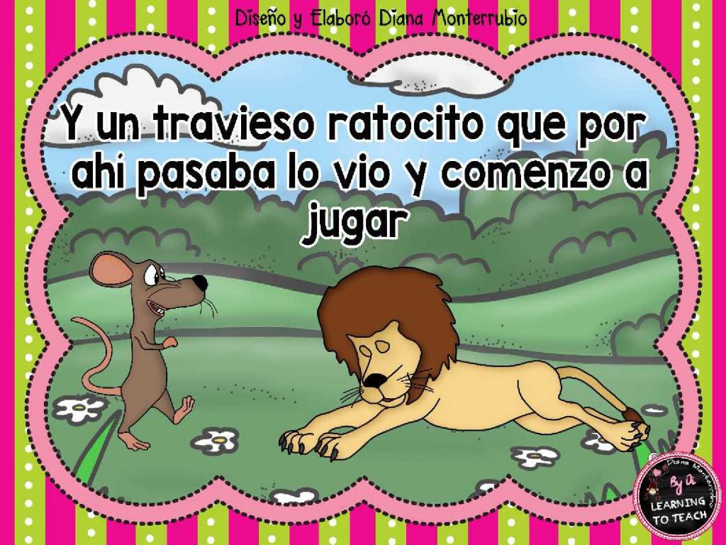 Fábulas para niños. El león y el ratón EN IMÁGENES