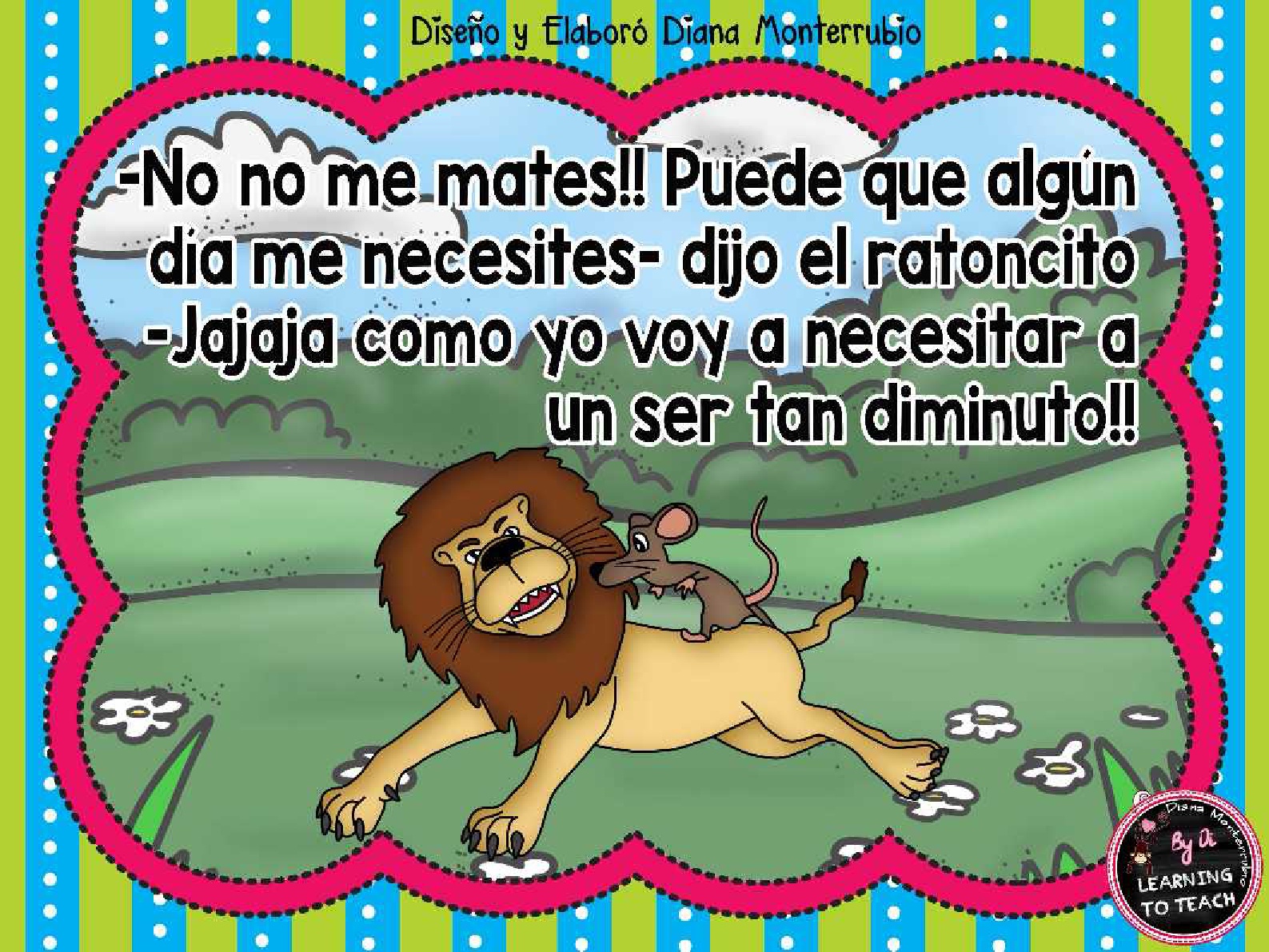 El Leon Y El Raton Fabula 6 Imagenes Educativas
