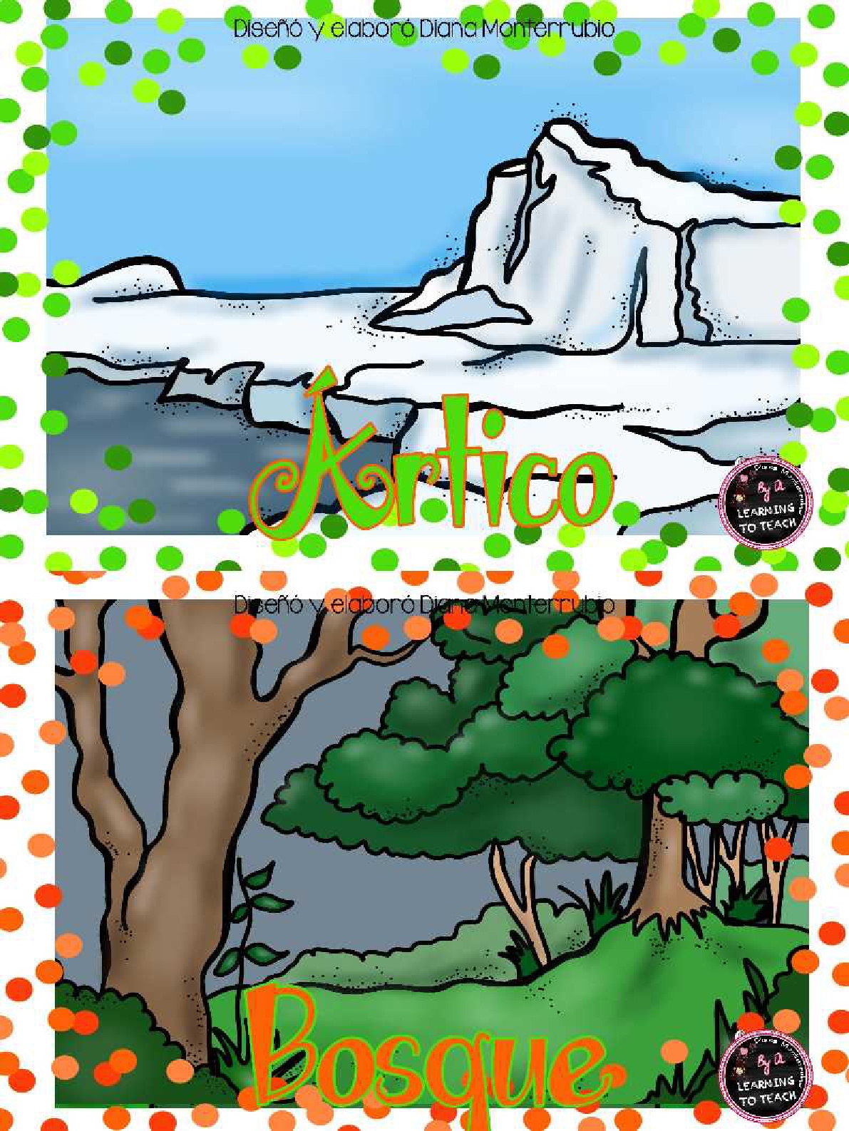 Tarjetas De Animales De Zoológico Y Hábitats (1) - Imagenes Educativas