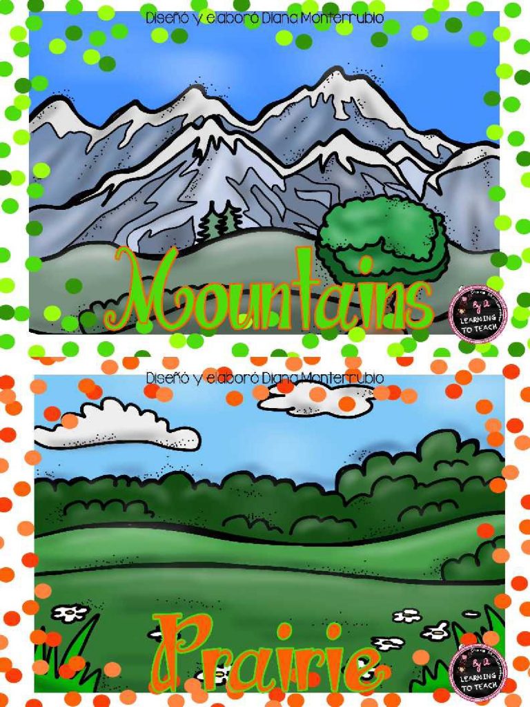 Tarjetas de animales de zoológico Y hábitats