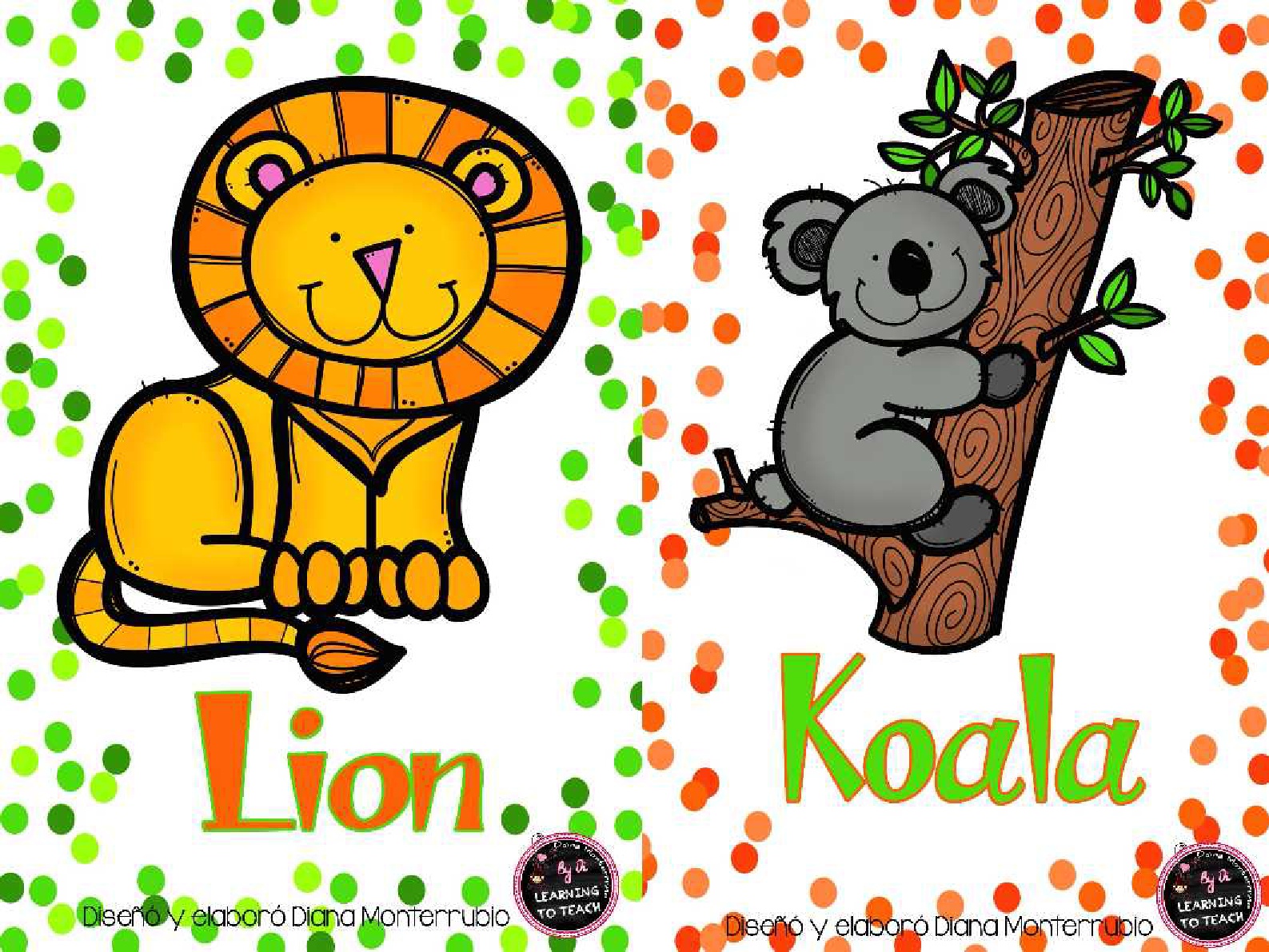 Tarjetas De Animales De Zoológico Y Hábitats (14) – Imagenes Educativas