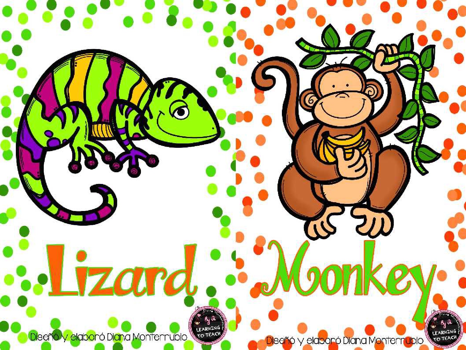 Tarjetas De Animales De Zoológico Y Hábitats (15) - Imagenes Educativas