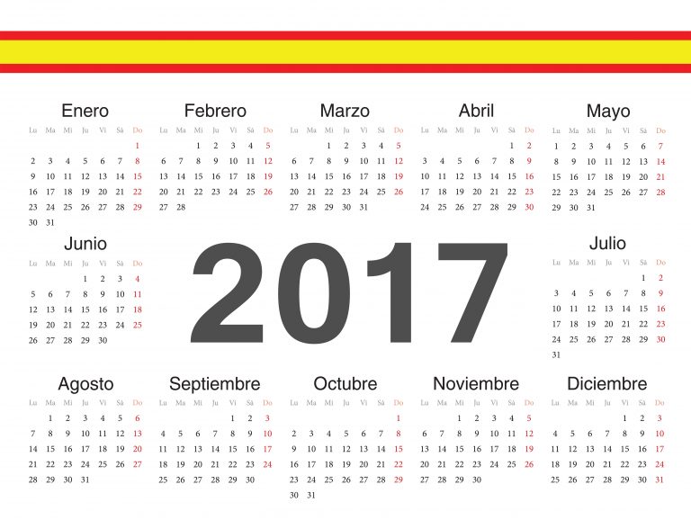 Descárgalo gratis y en gran formato Calendario 2017 para imprimir con ...