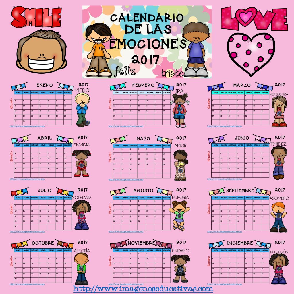 Calendario 2017 trabajamos las emociones GRAN FORMATO - (5) - Imagenes ...