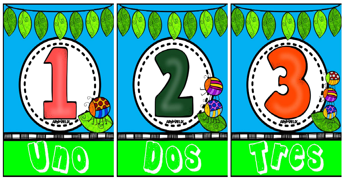 Carteles Números del 1 al 10 - Imagenes Educativas