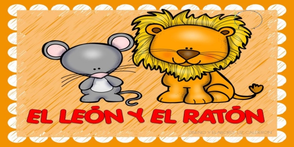 Fábula el león y el ratón