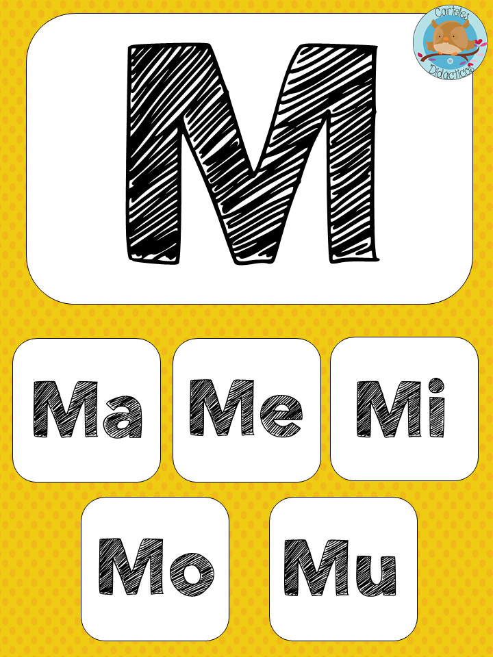 Sílabas carteles para trabajar y decorar (1) - Imagenes Educativas