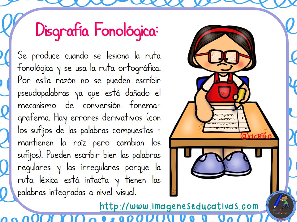 Tipos de DISGRAFÍA - Imagenes Educativas