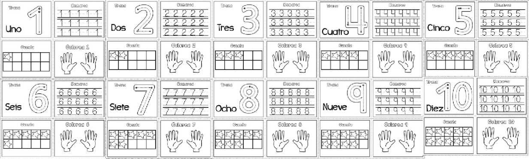 Grafomotricidad infantil: traza, remarca, cuenta y colorea - Imagenes ...