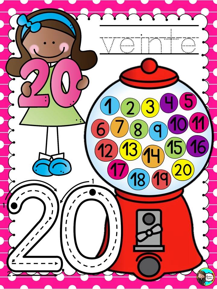 tarjetas-pra-trabajar-los-numeros-20 - Imagenes Educativas