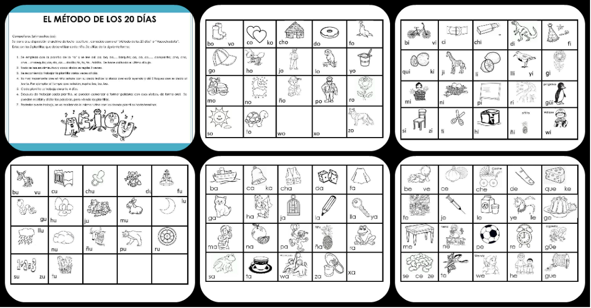 El método de los 20 días lectoescritura. - Imagenes Educativas