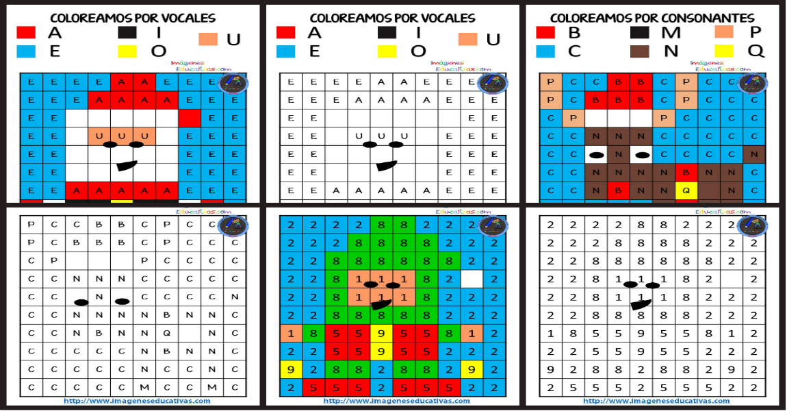 101 fichas para colorear con operaciones matemáticas - Imagenes Educativas