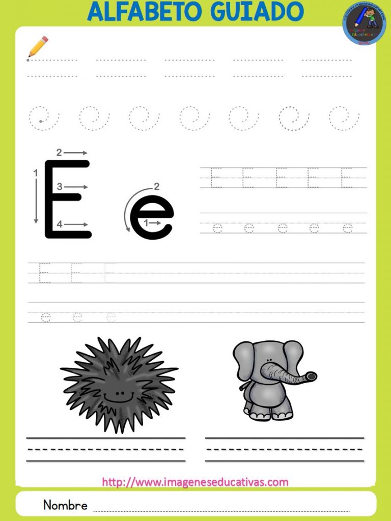 Abecedario guiado animales fichas (5) - Imagenes Educativas