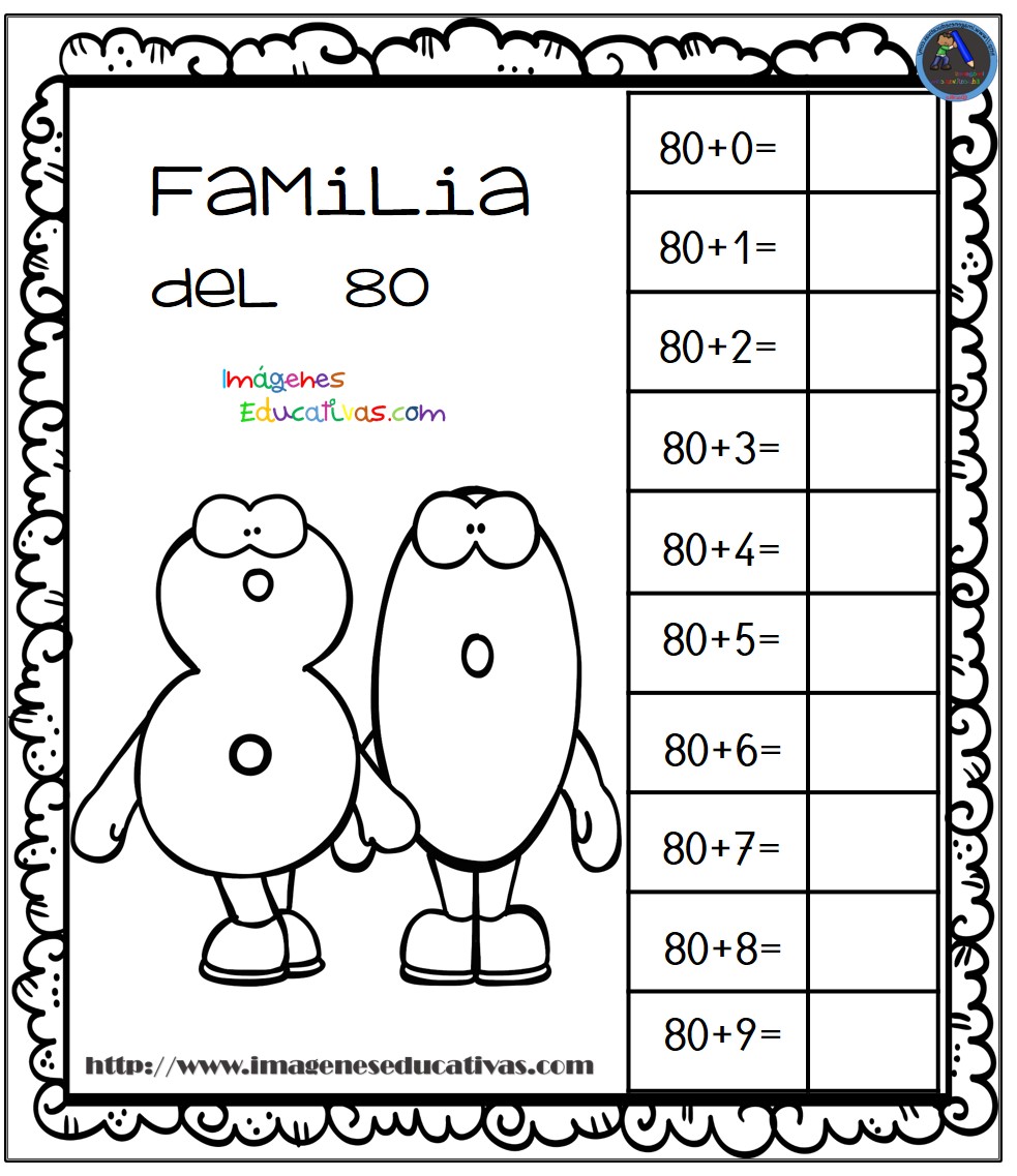 Aprendemos la familia de los números (8) - Imagenes Educativas