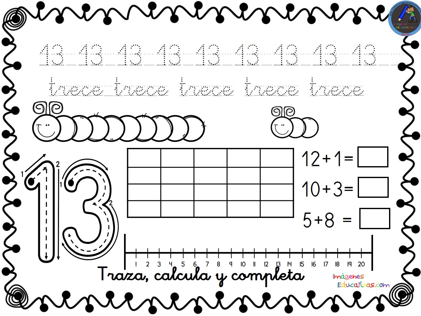 Colección de fichas para trabajar los números del 1 al 30 - Imagenes ...
