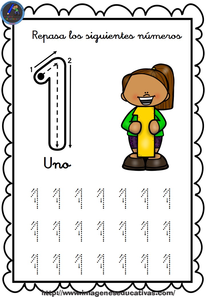 Completo cuaderno para repasar el trazo, números del 1 al 30 - Imagenes ...