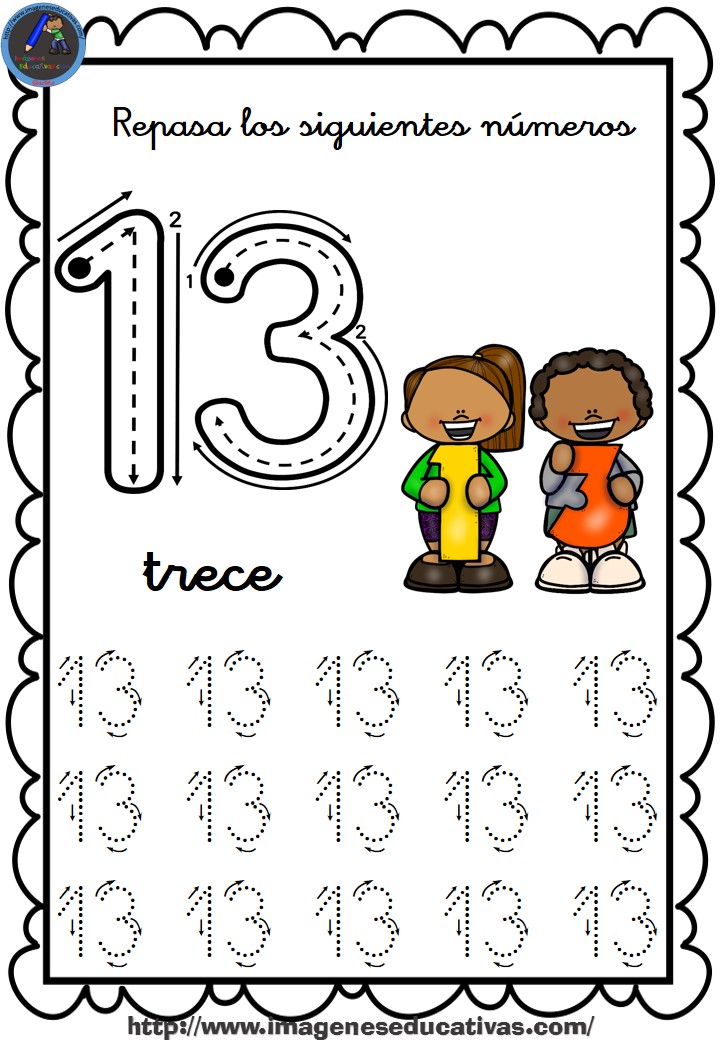 Completo cuaderno para repasar el trazo, números del 1 al 30 (13 ...