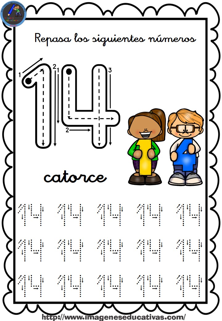 Completo cuaderno para repasar el trazo, números del 1 al 30 (14 ...