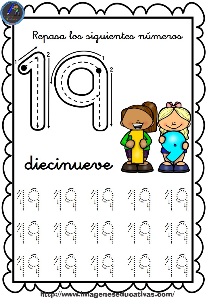 Completo cuaderno para repasar el trazo, números del 1 al 30 (19 ...