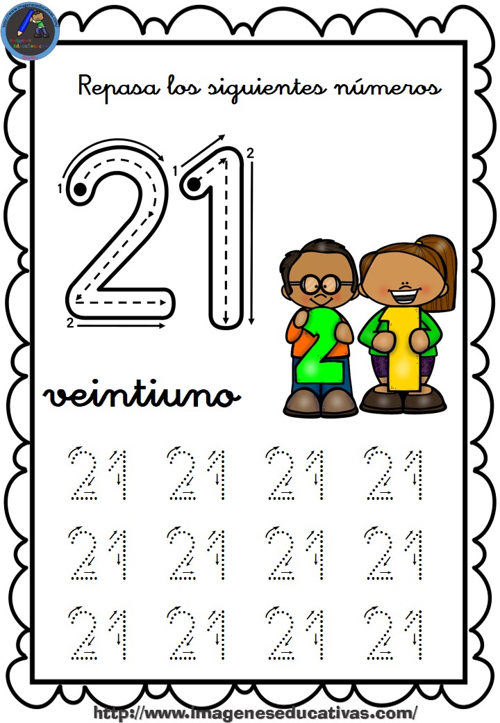 Completo cuaderno para repasar el trazo, números del 1 al 30 - Imagenes ...