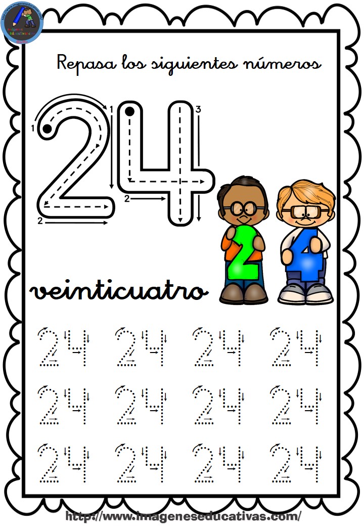 Completo cuaderno para repasar el trazo, números del 1 al 30 - Imagenes ...