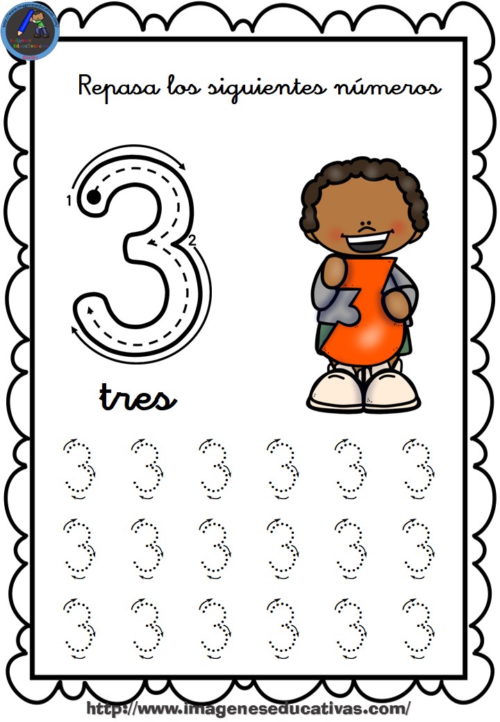 Completo cuaderno para repasar el trazo, números del 1 al 30 - Imagenes ...