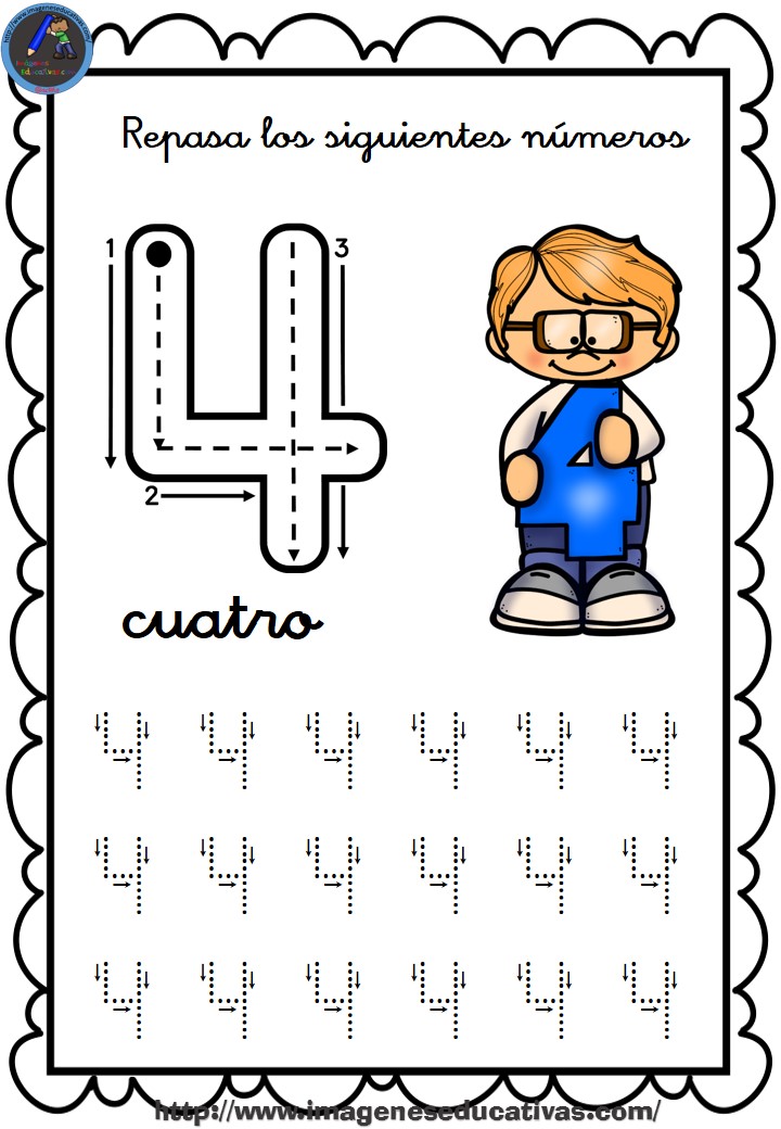 Completo cuaderno para repasar el trazo, números del 1 al 30 (4 ...