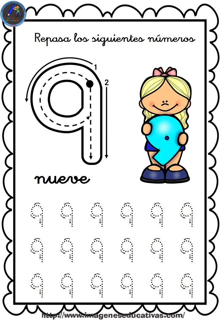 Completo cuaderno para repasar el trazo, números del 1 al 30 (9 ...