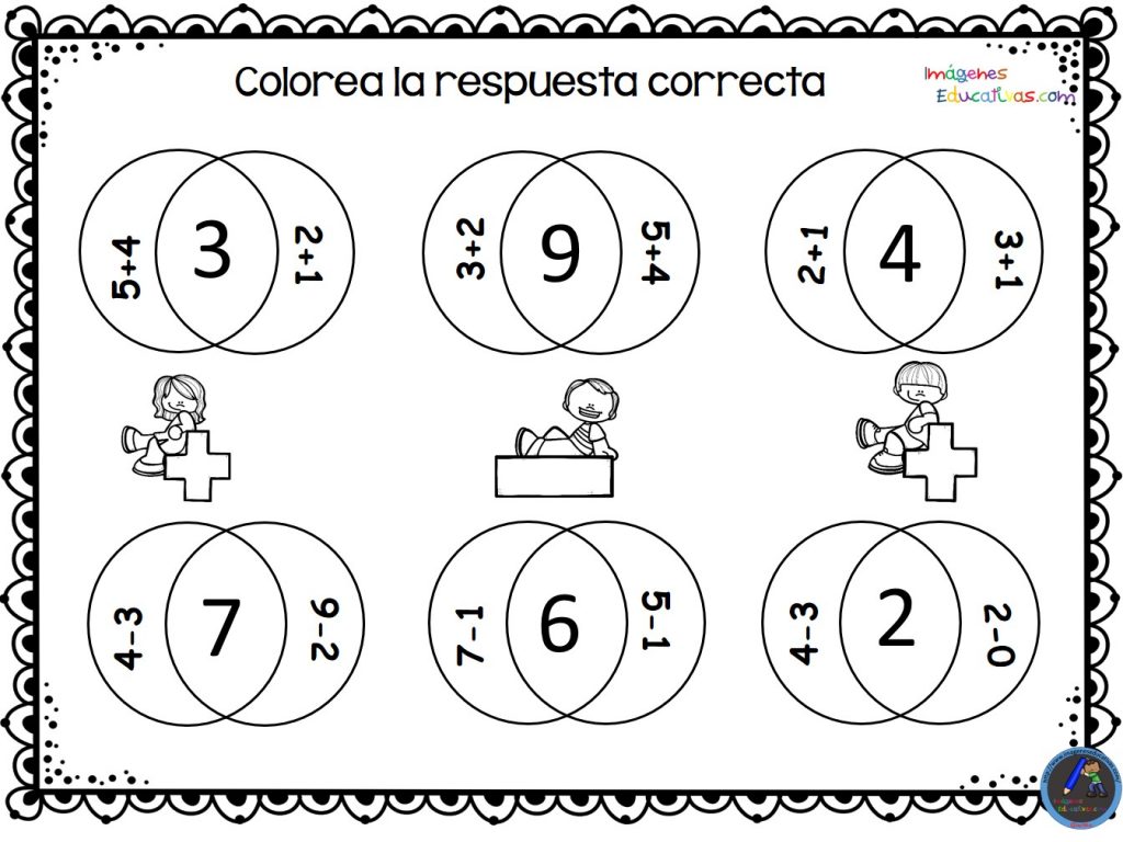 Divertidas fichas para practicar sumas y restas - Imagenes Educativas