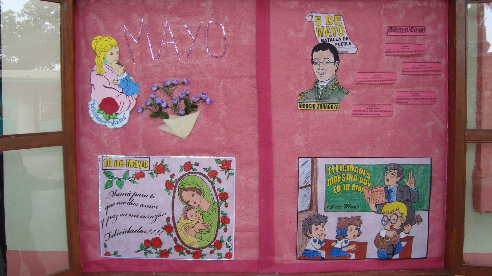 Construyendo el periódico mural mes de MAYO MES del las MADRES y de la ...