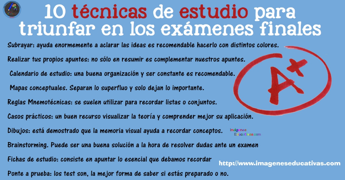 10 técnicas de estudio para triunfar en los exámenes finales - Imagenes ...
