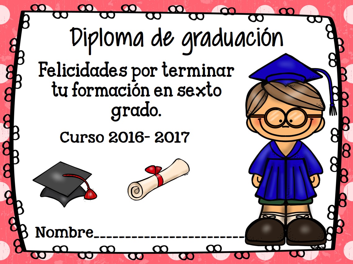Diplomas de Graduación y fin de curso 2017 (6) - Imagenes Educativas
