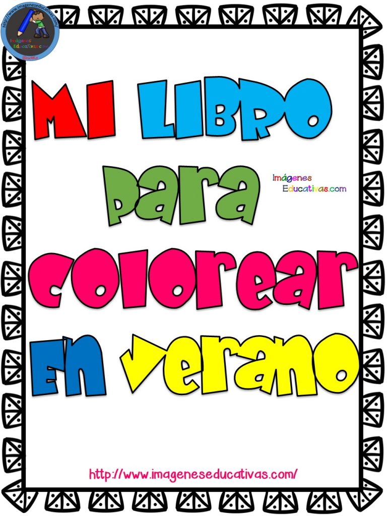 Mi libro para colorear en verano - Imagenes Educativas