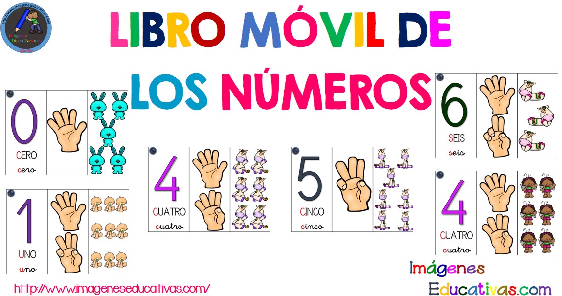 Libro móvil de los Números del 1 al 10 DIFERENTES MOTIVOS - Imagenes ...
